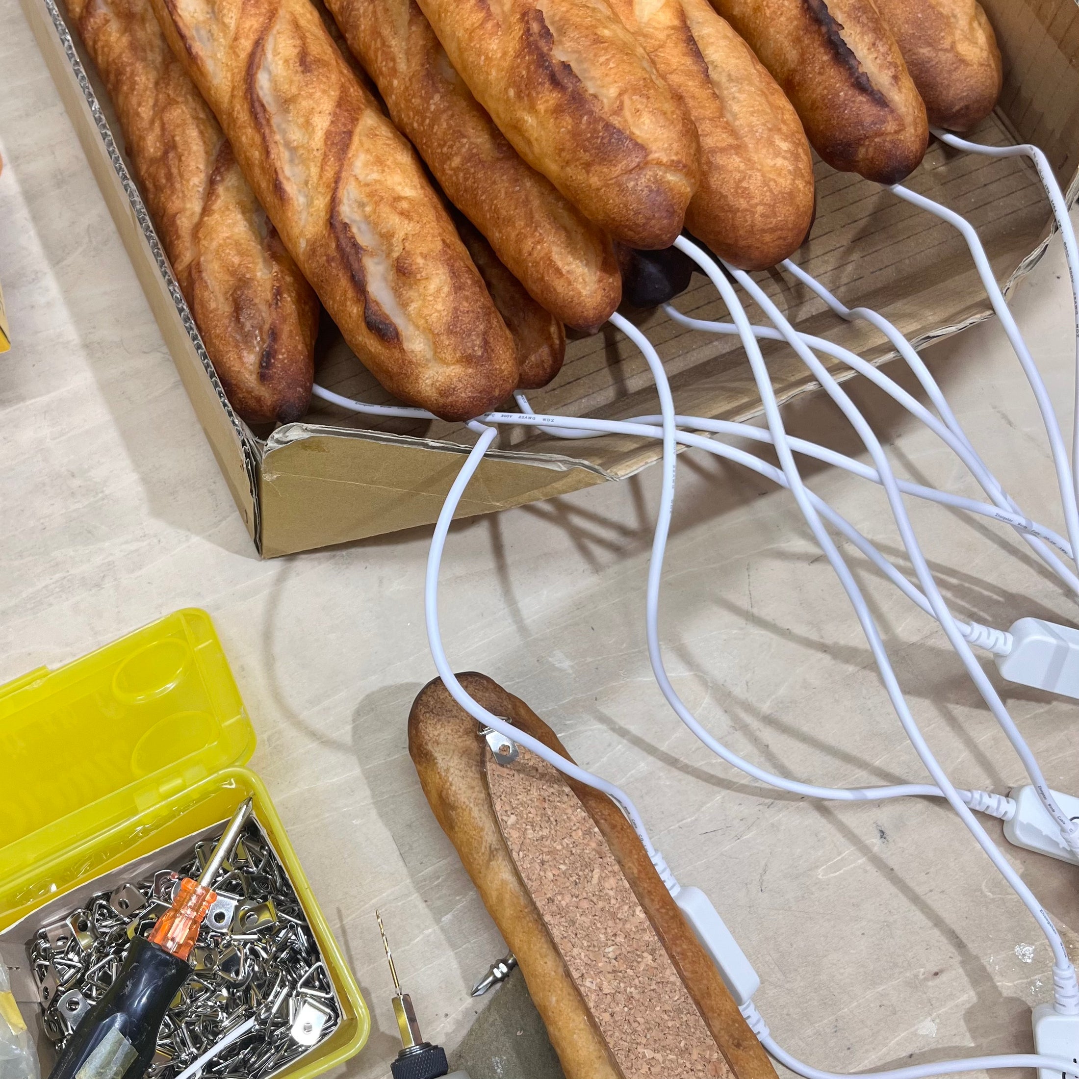 Pampshade Baguette AC Cord Type Bread Lamp – Yukiko Morita PAMPSHADE ...