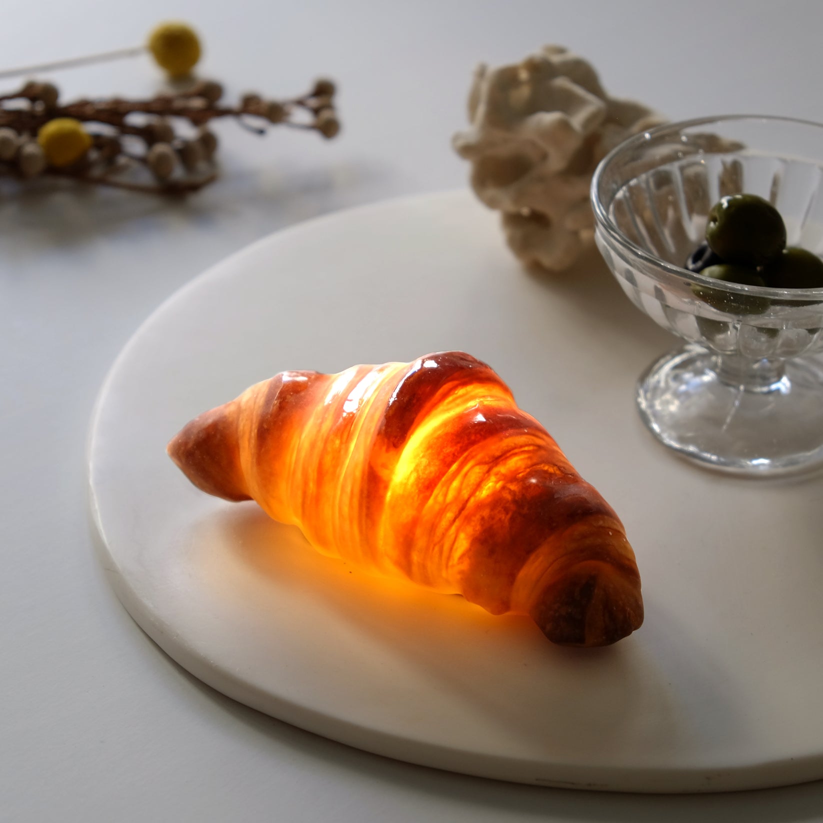 Pampshade Battery Powered Croissant Bread Lamp – Yukiko Morita ...