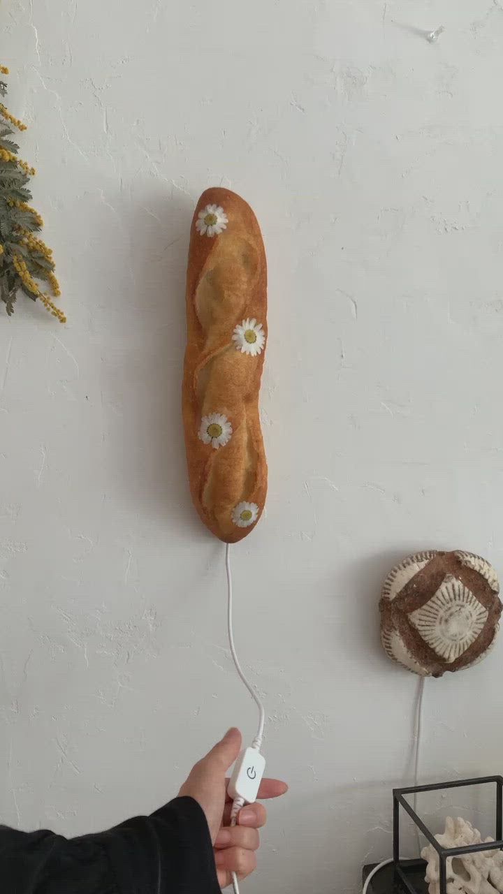 Dauphinette x Pampshade Bread Lamp w/ flowers | Pre Order – Yukiko ...