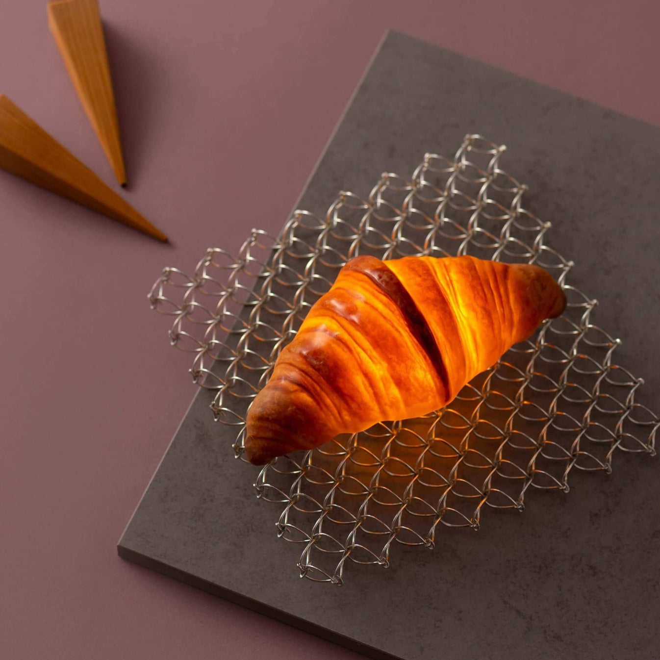 Pampshade Battery Powered Croissant Bread Lamp – Yukiko Morita ...